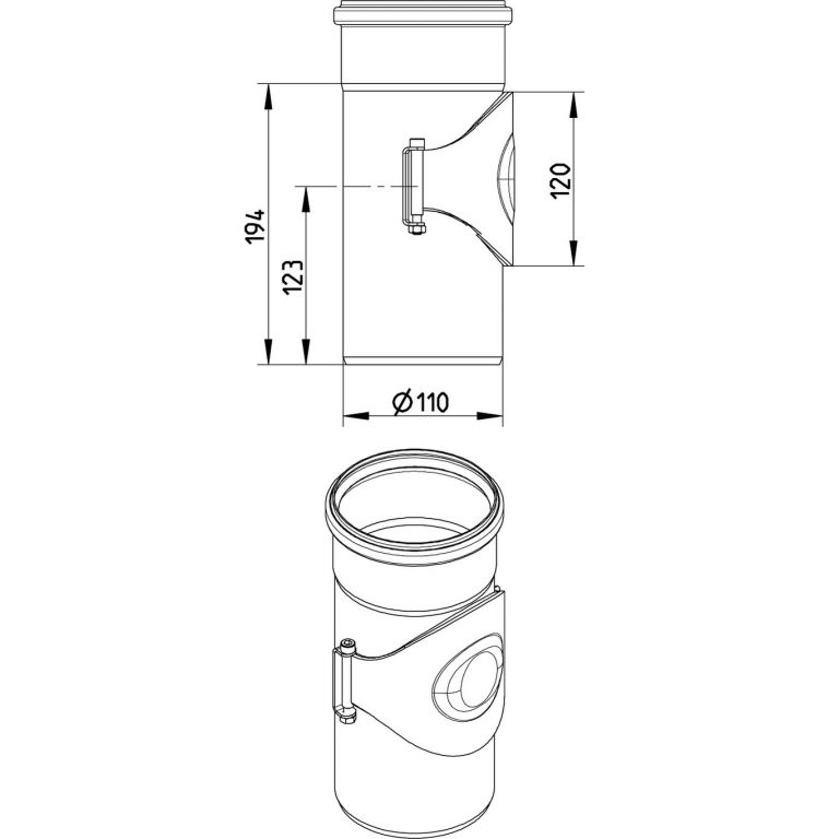EUROPIPE ACCESS PIPE 110MM - (840.110.110 S)