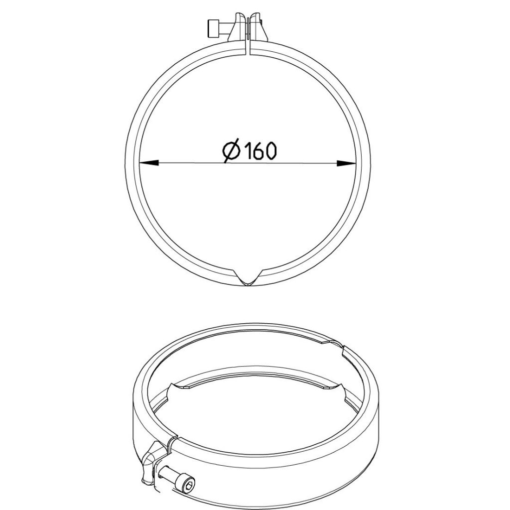 EUROPIPE JOINT CLAMP 160MM - (847.160.160)