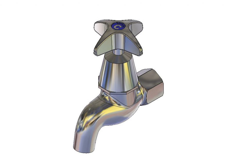 TYPE 47 SPRING ACTION BIB TAP FI 15MM CAM ACTION - (BUB208C)