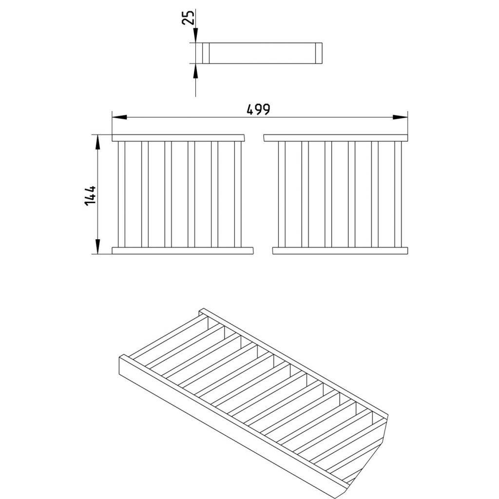 LADDER GRATING CHANNEL - (697.225.150.50)