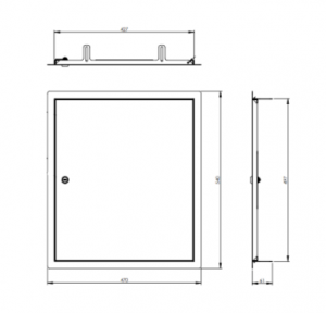 ENWARE HINGED LID & SURROUND - (ATMSHL-430)
