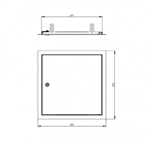 ENWARE TMV HINGED LID & SURROUND - (ATMSHL-350)