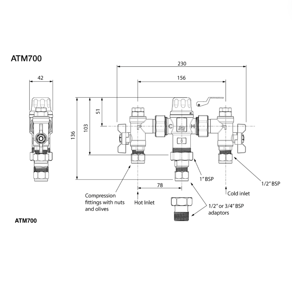ENWARE AQUABLEND 1500 TMV - (ATM700)