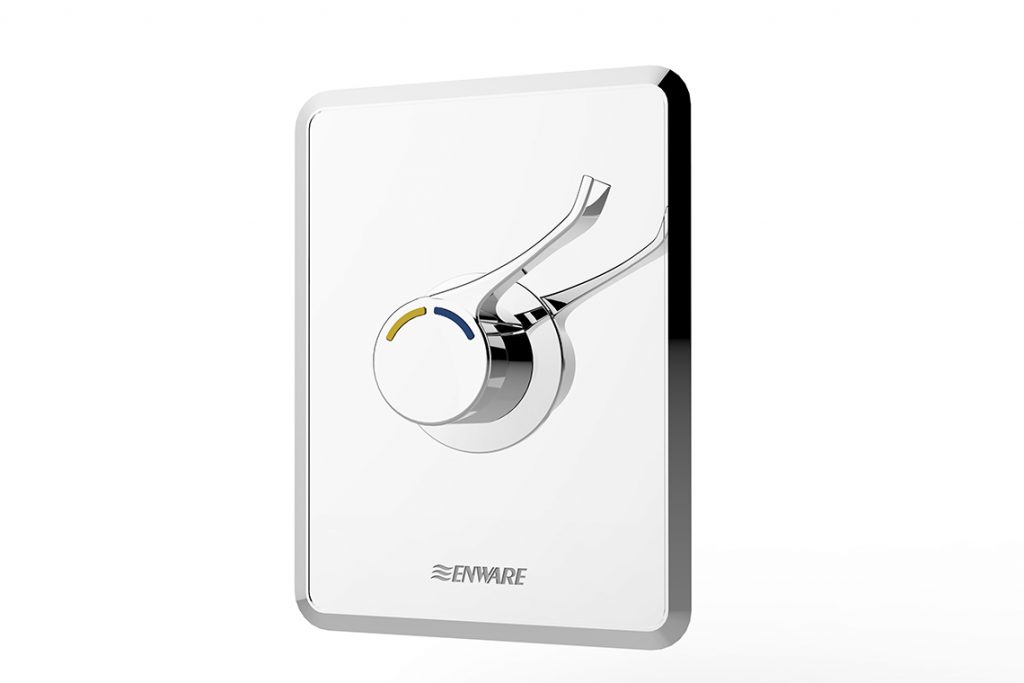 ENWARE AQUABLEND SQX THERMOSTATIC SHOWER MIXER - RECESSED WITH 100MM ...