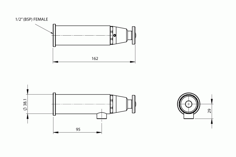 ENWARE WALL MOUNTED BOTTLE FILLER - PUSH BUTTON ACTIVATION - (BUBBFW-PB95)