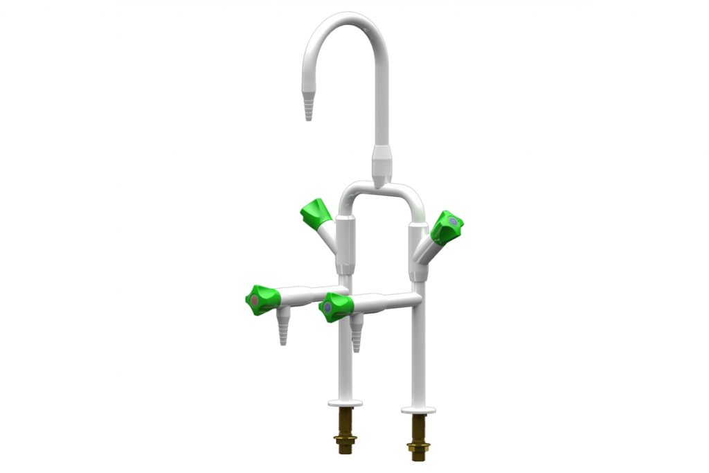 ENWARE COMLAB 3 WAY BENCH MOUNTED LABORATORY MIXING SET WITH SWIVEL ...