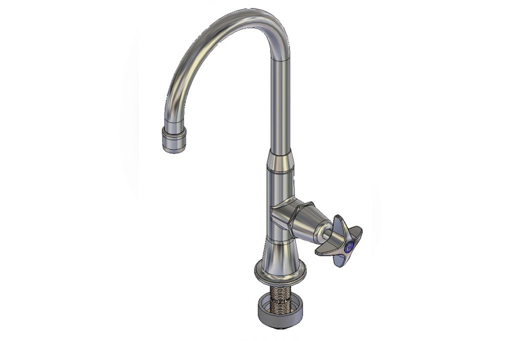 ENWARE TYPE 16A LABORATORY STOP TAP SWIVEL OUTLET AERATED CS SERIES 1/4 ...
