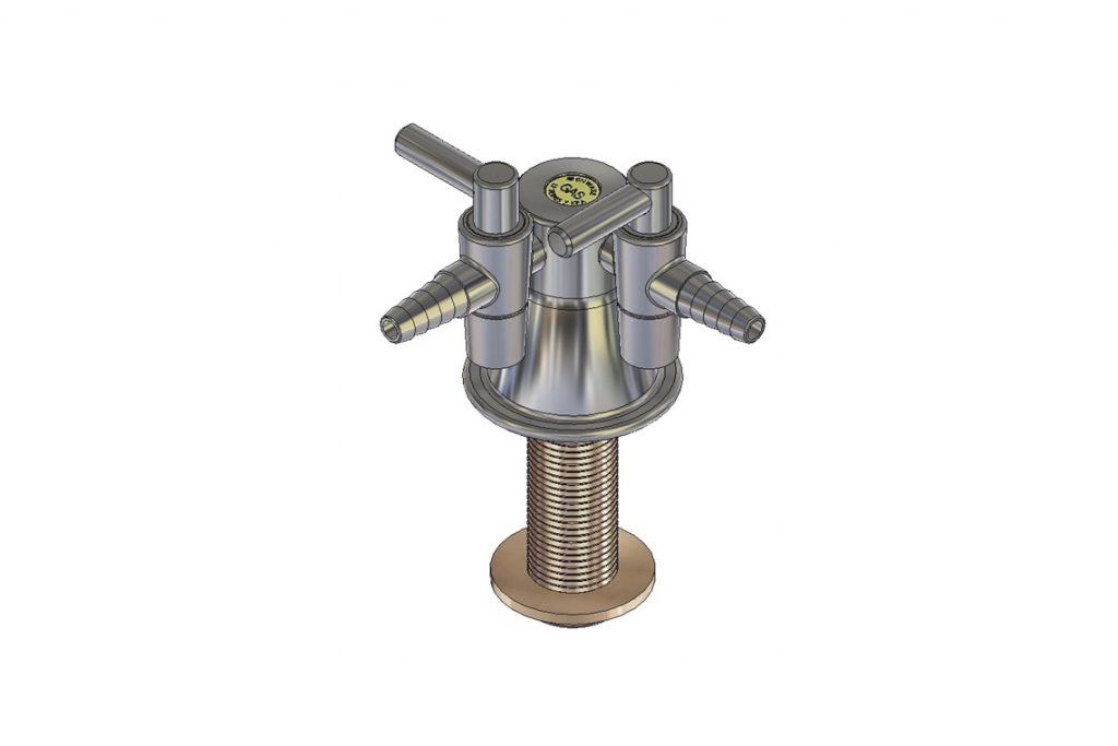 ENWARE TYPE 40 2 WAY GAS TURRET 90 DEGREE MI 15MM 7KPA TAPERED PLUG ...