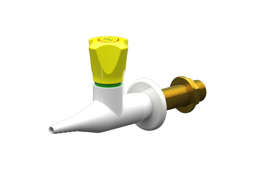 ENWARE COMLAB STRAIGHT WALL MOUNTED LABORATORY TAP PUSH TO TURN ...