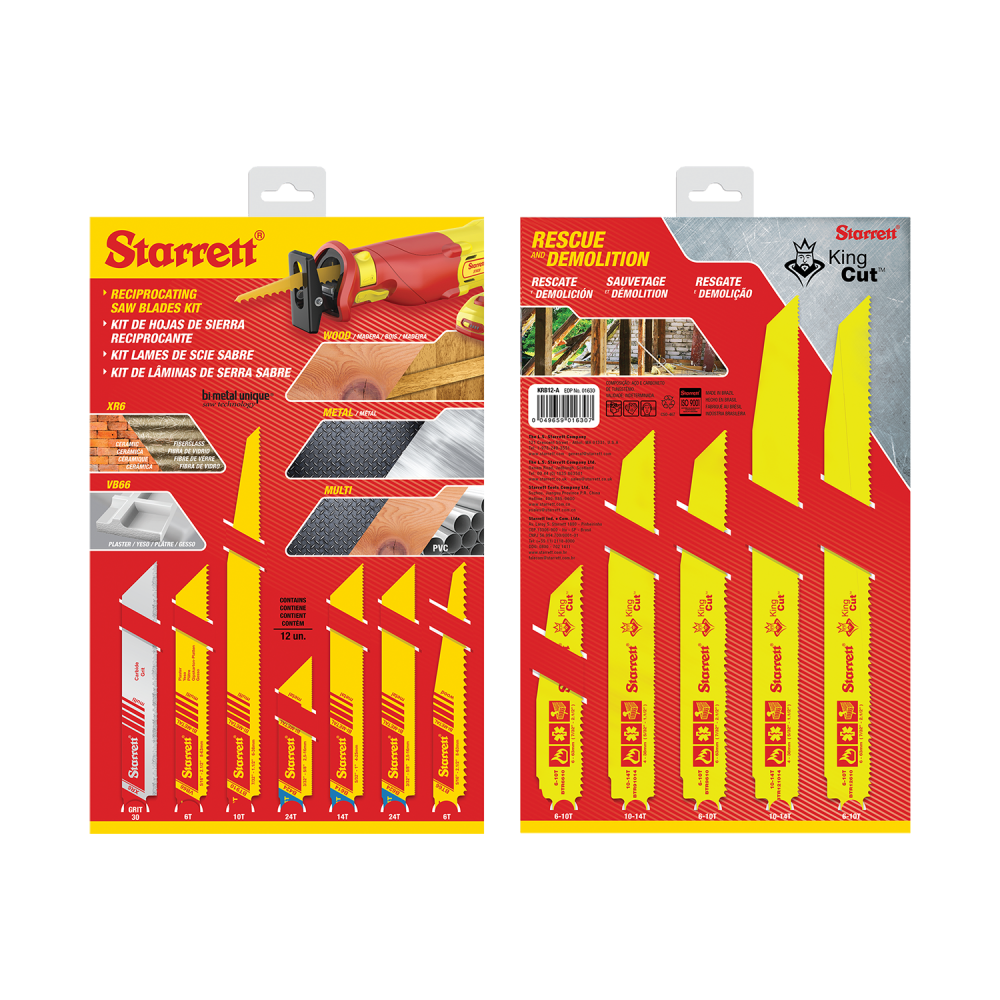 Starrett Tungsten Carbide Tipped Multi-Purpose Holesaw Set - KMP14031